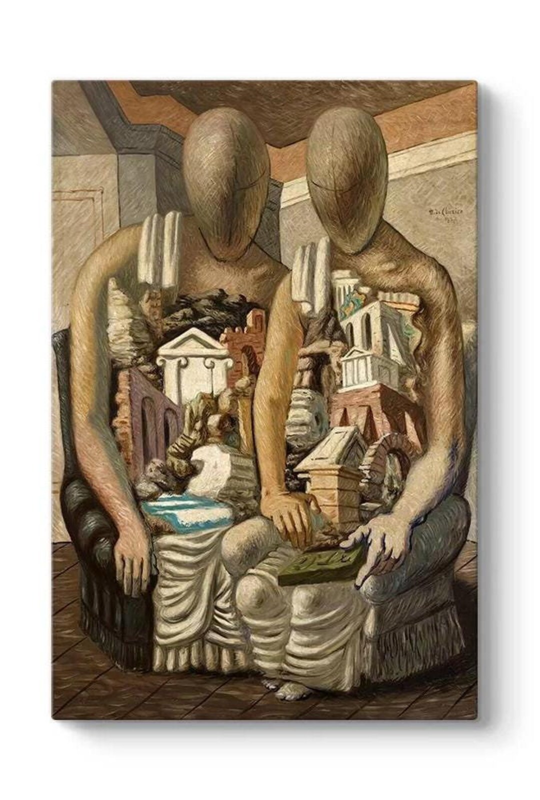 Giorgio De Chirico - Archaeologists.high Quality Canvas Print - Etsy