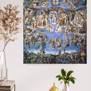 Michelangelo's Armegeddon Artwork / High Quality Canvas Print - Etsy