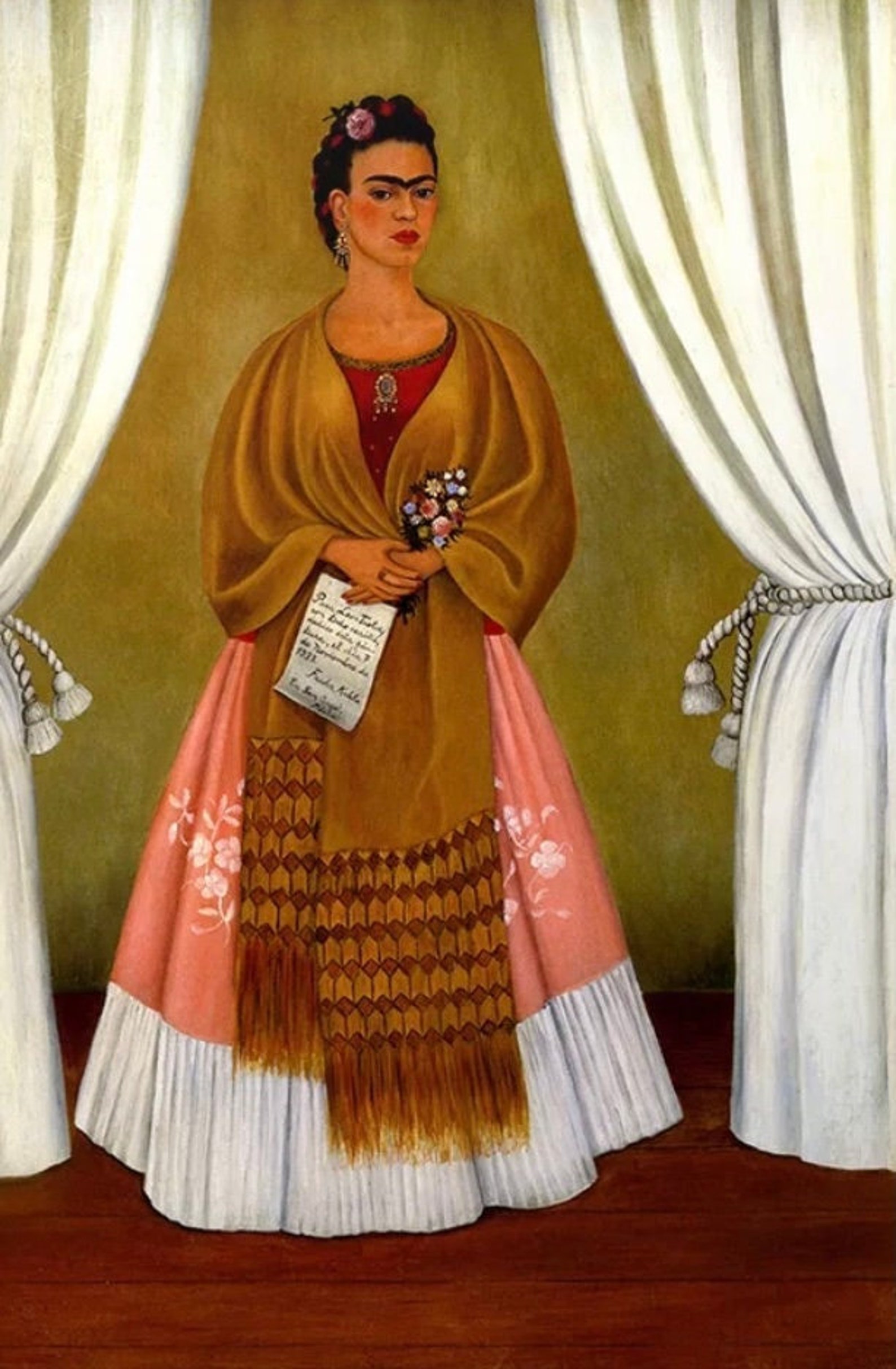 Frida Kahlo Dedicated to Leon Trotsky Painting.high Quality - Etsy