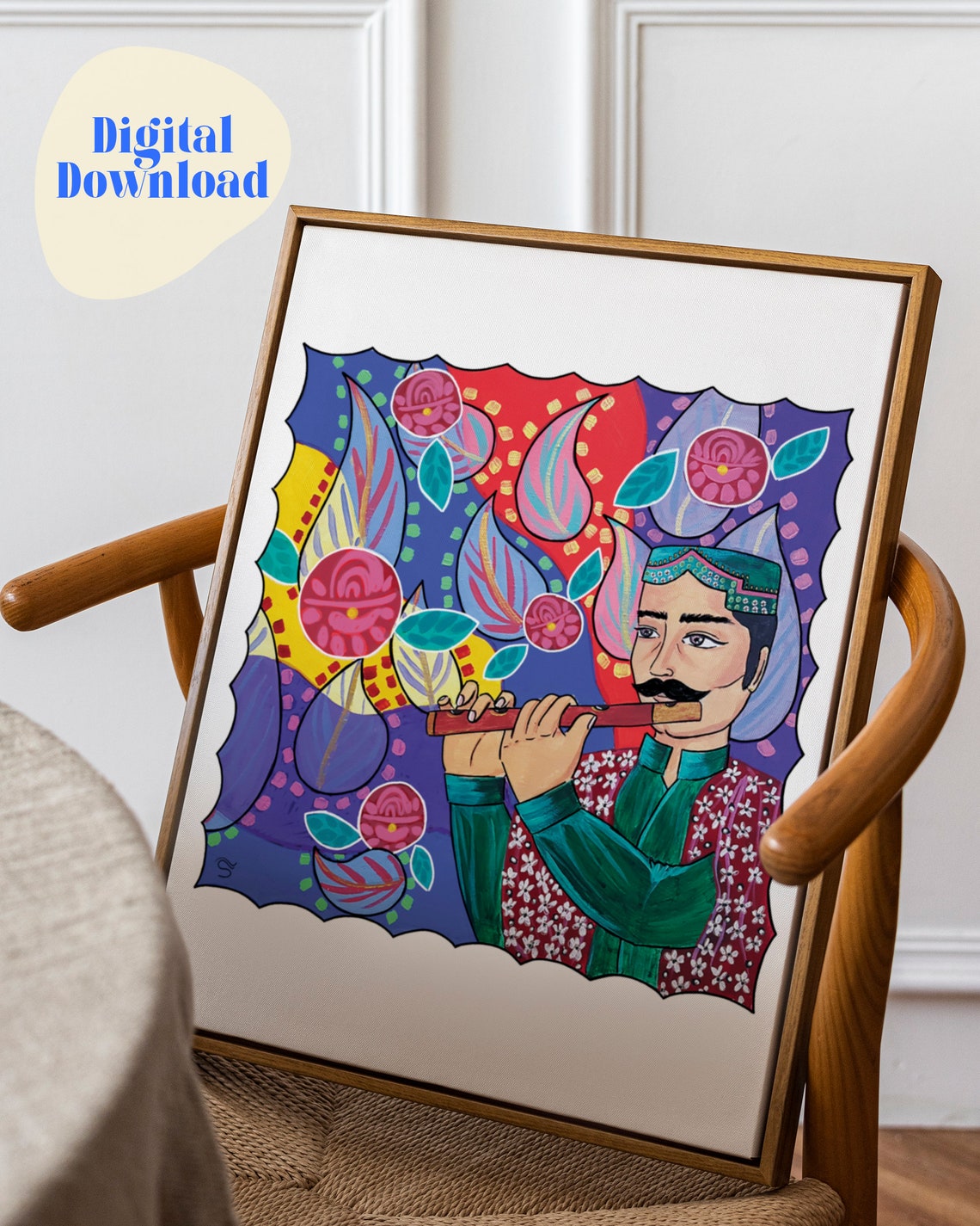 Sindhi - Colorful Abstract Pakistani Truck Art Printable | Digital File ...