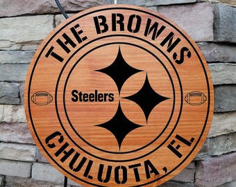 Custom Wood Football Yard Signs - Etsy