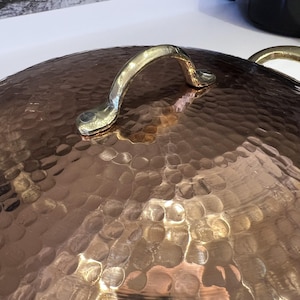 Handmade Hammered Copper Pot | Pure Copper Cookware | Tin Lined Copper ...