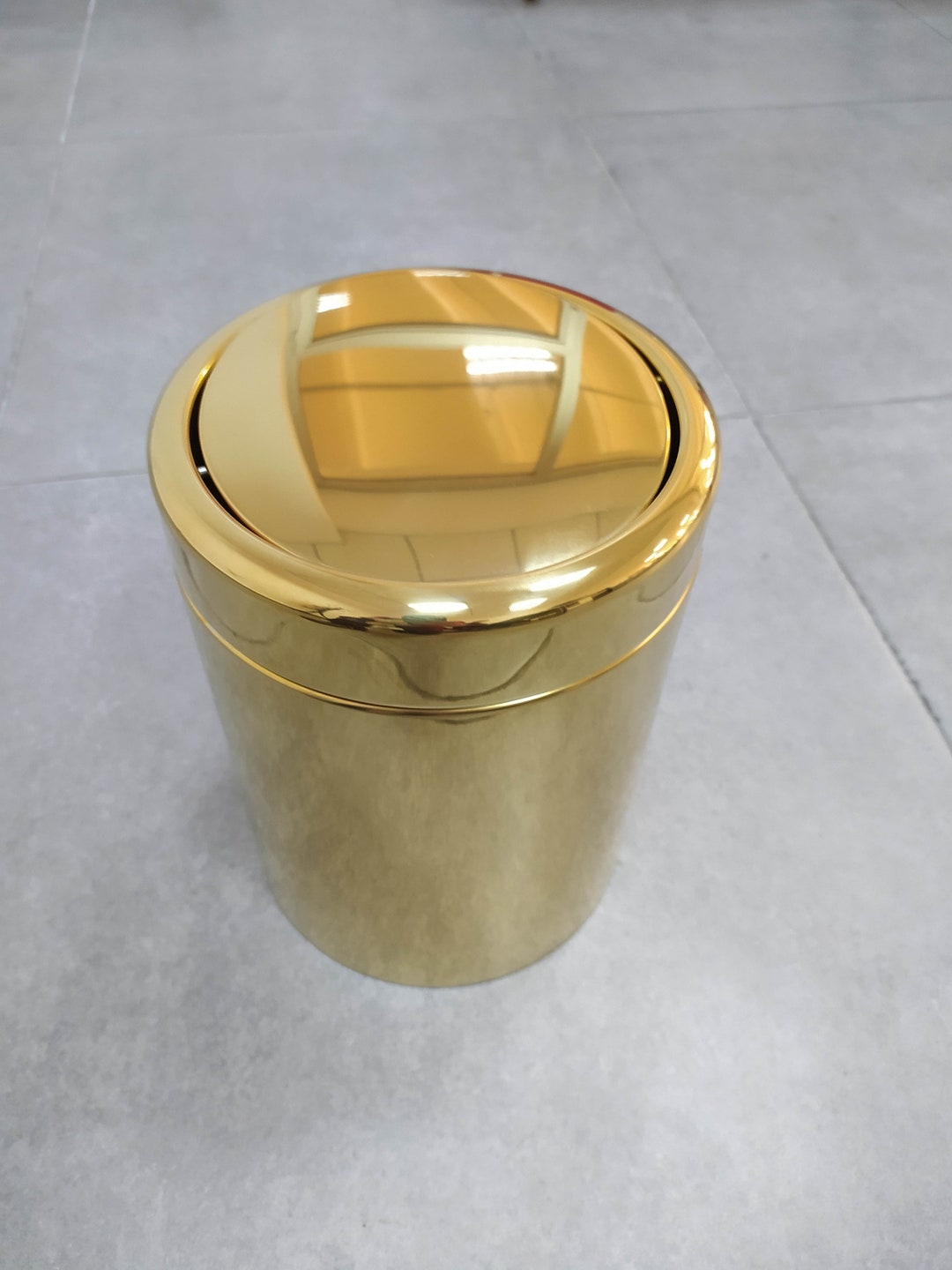 Swing Lid Waste Bin Luxury Stainless Steel Premium Surface, Waste ...