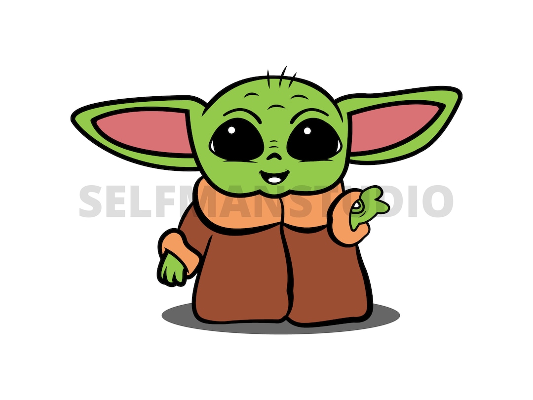 Baby Yoda, Grogu, Svg, Png, Pdf, Dxf, Eps, Digital File, Cut Files - Etsy