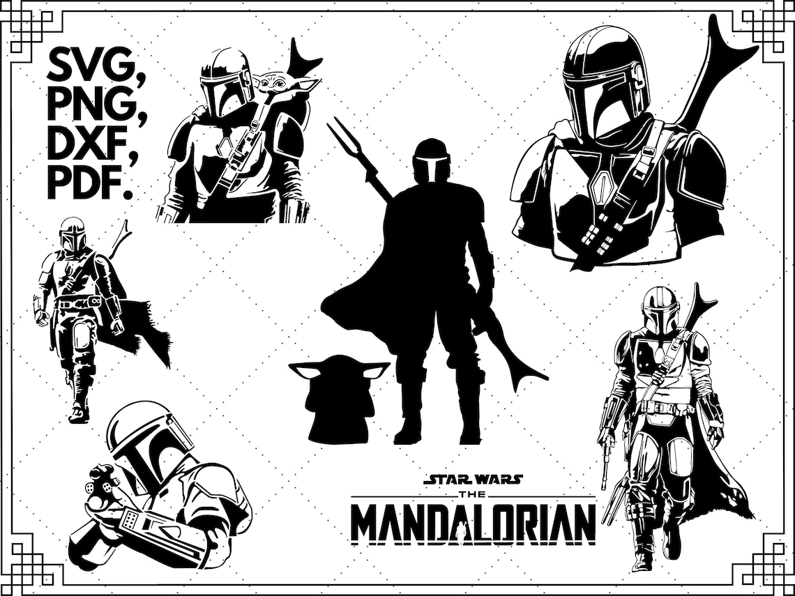 28 BUNDLE! Mandalorian Bundle, Mandalorian Svg, Mandalorian Silhouette ...