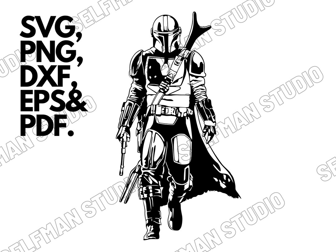 Mandalorian, Mandalorian Svg, Mandalorian Silhouette, Din Djarin, This ...