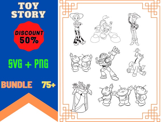 75 Toy Story PNG Toy Story SVG PNG Toy Story Customized - Etsy