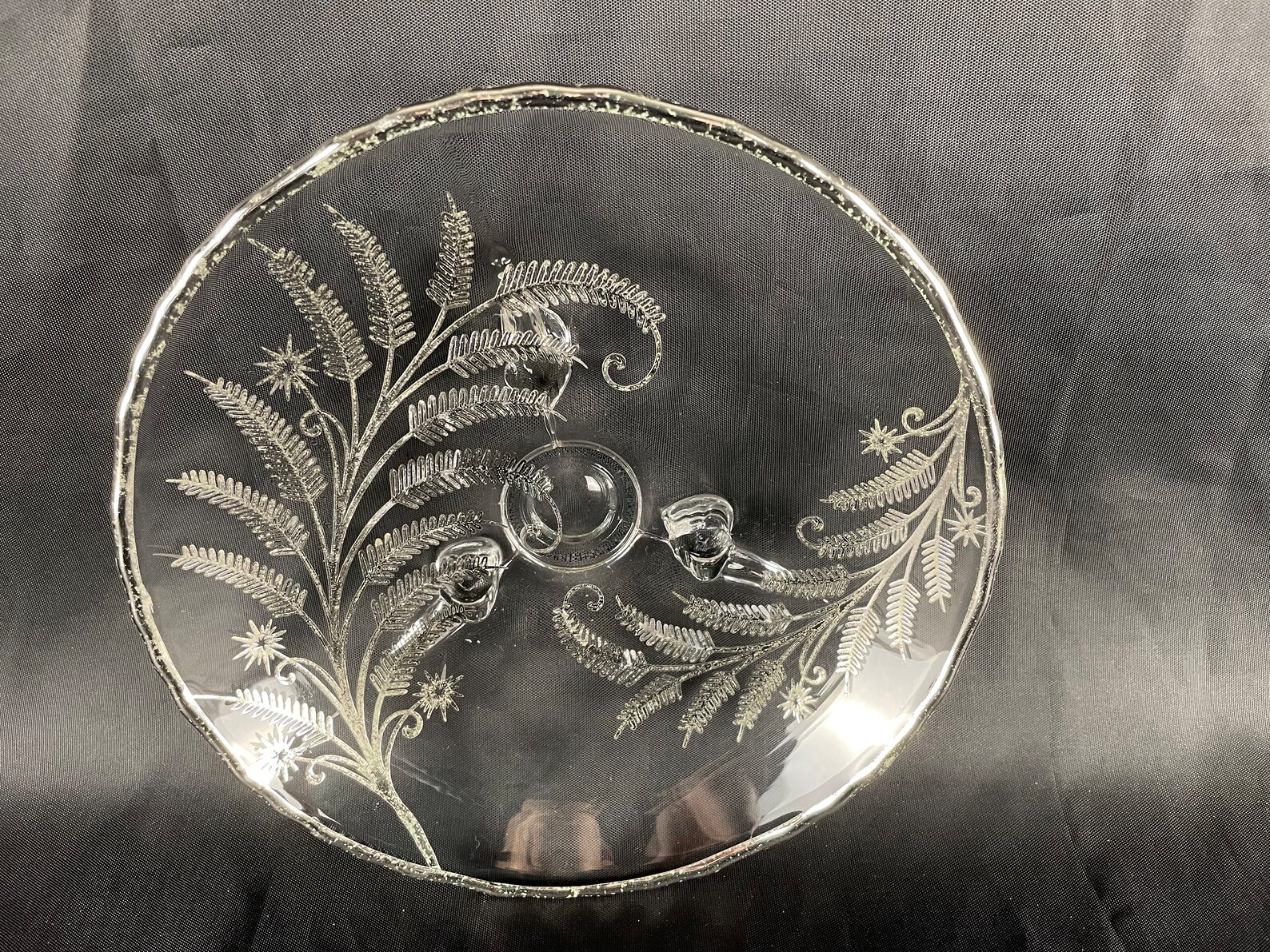 Vintage Silver City Glass Co. Plate - Etsy