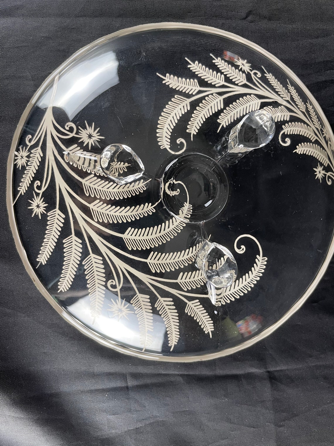 Vintage Silver City Glass Co. Plate - Etsy