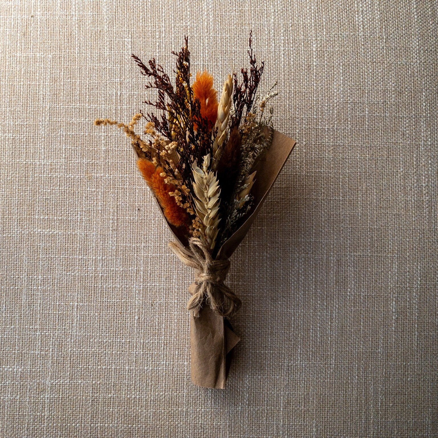 Mini Dried Flower Bouquet Small Dry Flower Arrangement Bohemian Home ...