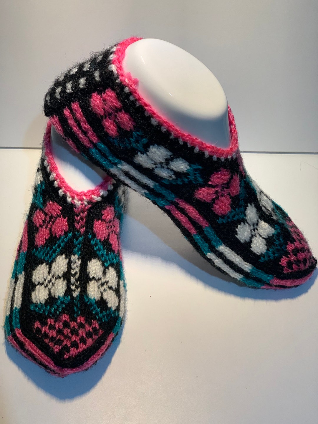 Knitted Slippers, Turkish Slippers, Winter Slippers, Crochet Slippers ...