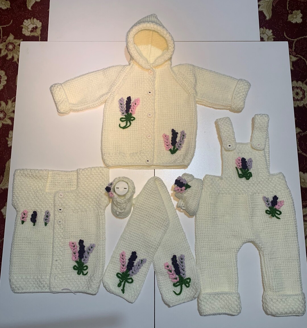Newborn Baby, Wool / Cardigan / Hat / Sweater / Knitted Slippers Yarn ...
