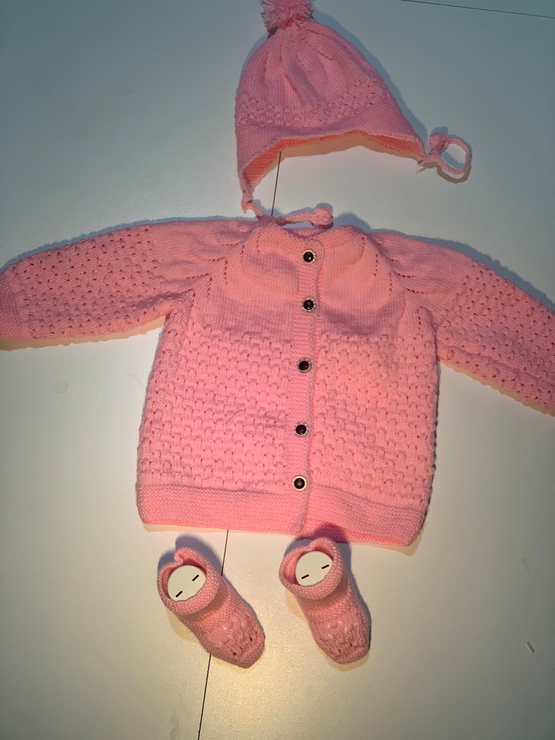 Newborn Baby, Wool / Cardigan / Hat / Sweater / Knitted Slippers Yarn ...