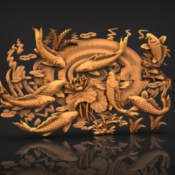 Koi Stl Cnc - Etsy