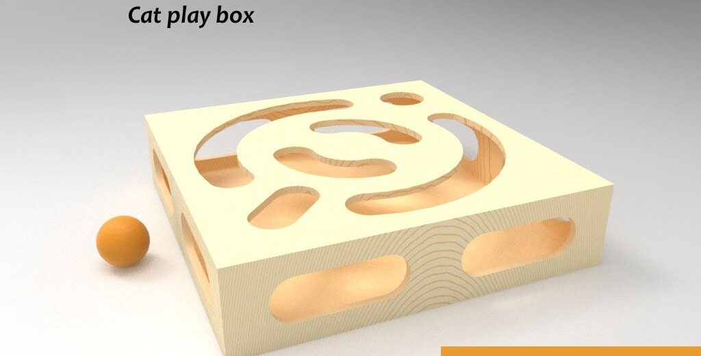 Parametric Cat Play Box Cnc Files for Woodparametric - Etsy