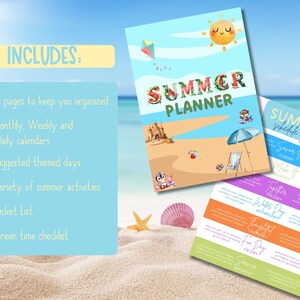 Printable Editable 2025 SUMMER PLANNER | Planner Bundle PDF | Summer ...