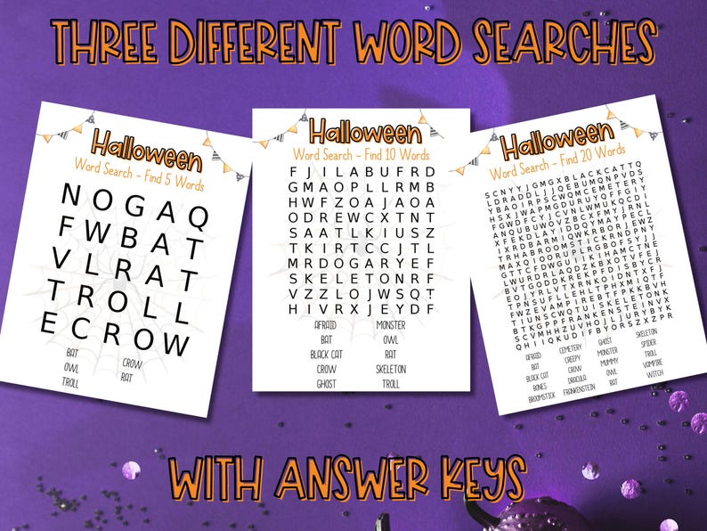 Halloween Activity Bundle | Printable Games & Coloring (PDF Download ...
