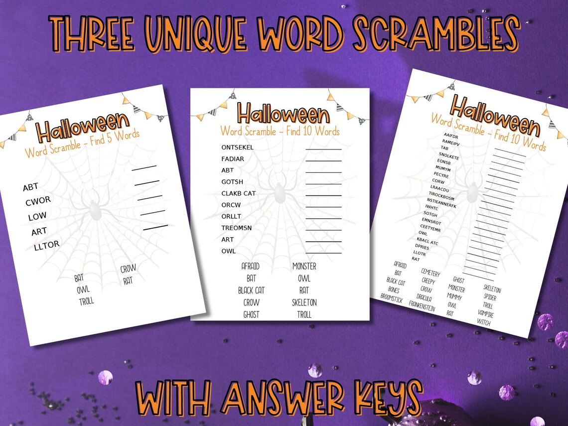 Halloween Activity Bundle | Printable Games & Coloring (PDF Download ...
