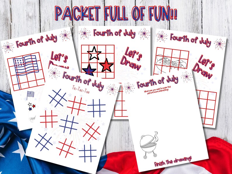 Fourth of July Activity Bundle | Kid's 4th of July Printable PDF ...