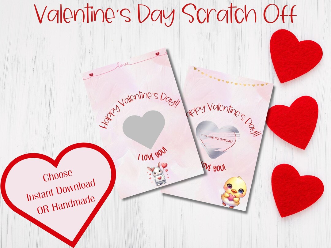 Personalized Valentine's Day Scratch off Card | Custom Love Notes ...