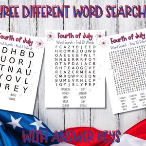Fourth of July Activity Bundle | Kid's 4th of July Printable PDF ...