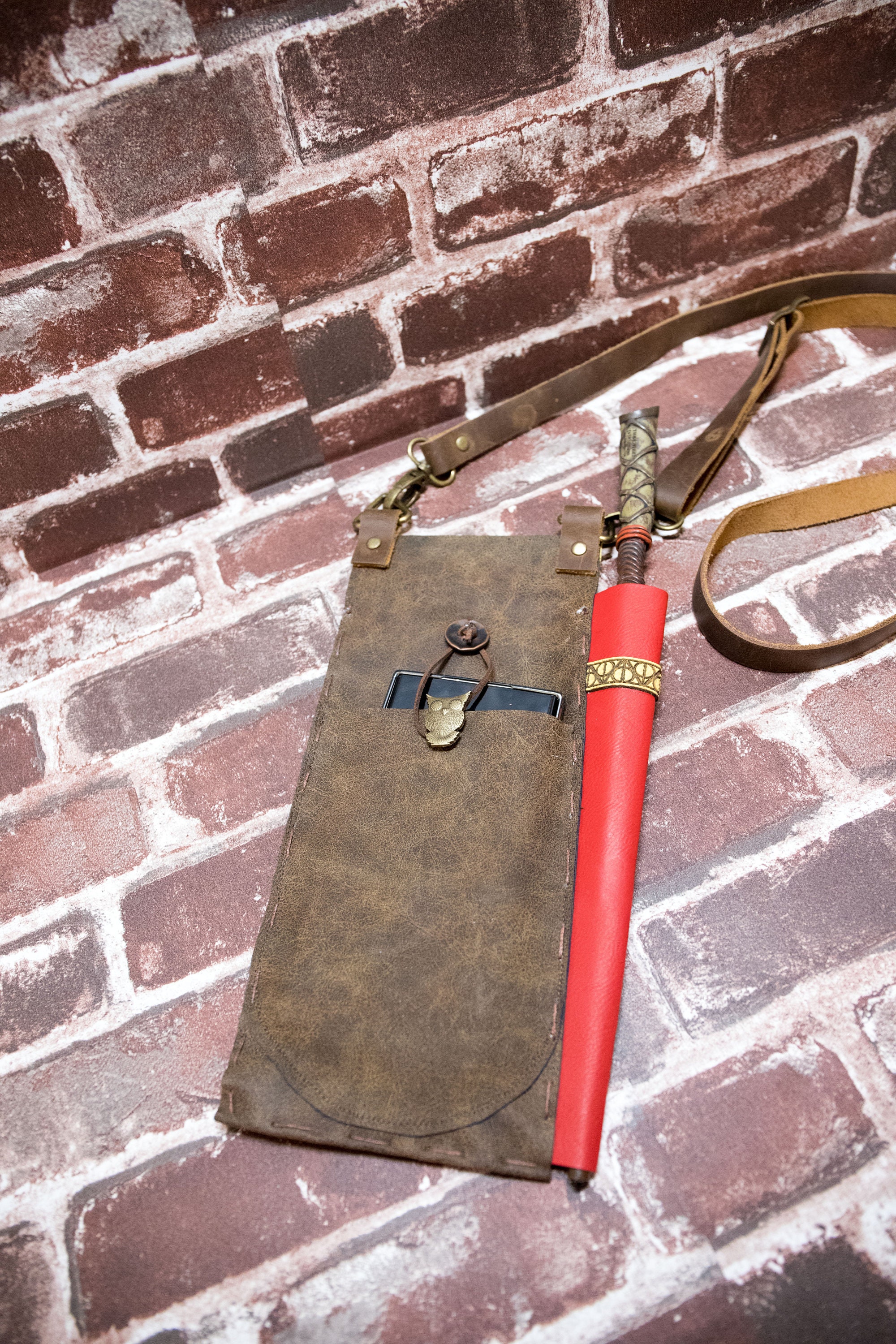 Harry Potter Wand Holder, Gryffindor, Magic Satchel, Wand Holder for ...