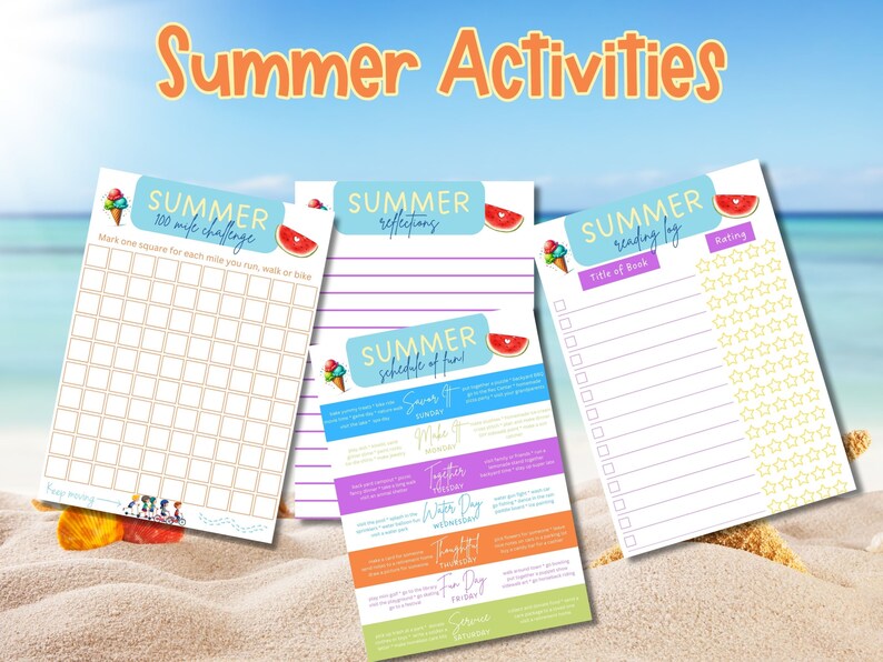 Printable Editable 2025 SUMMER PLANNER | Planner Bundle PDF | Summer ...