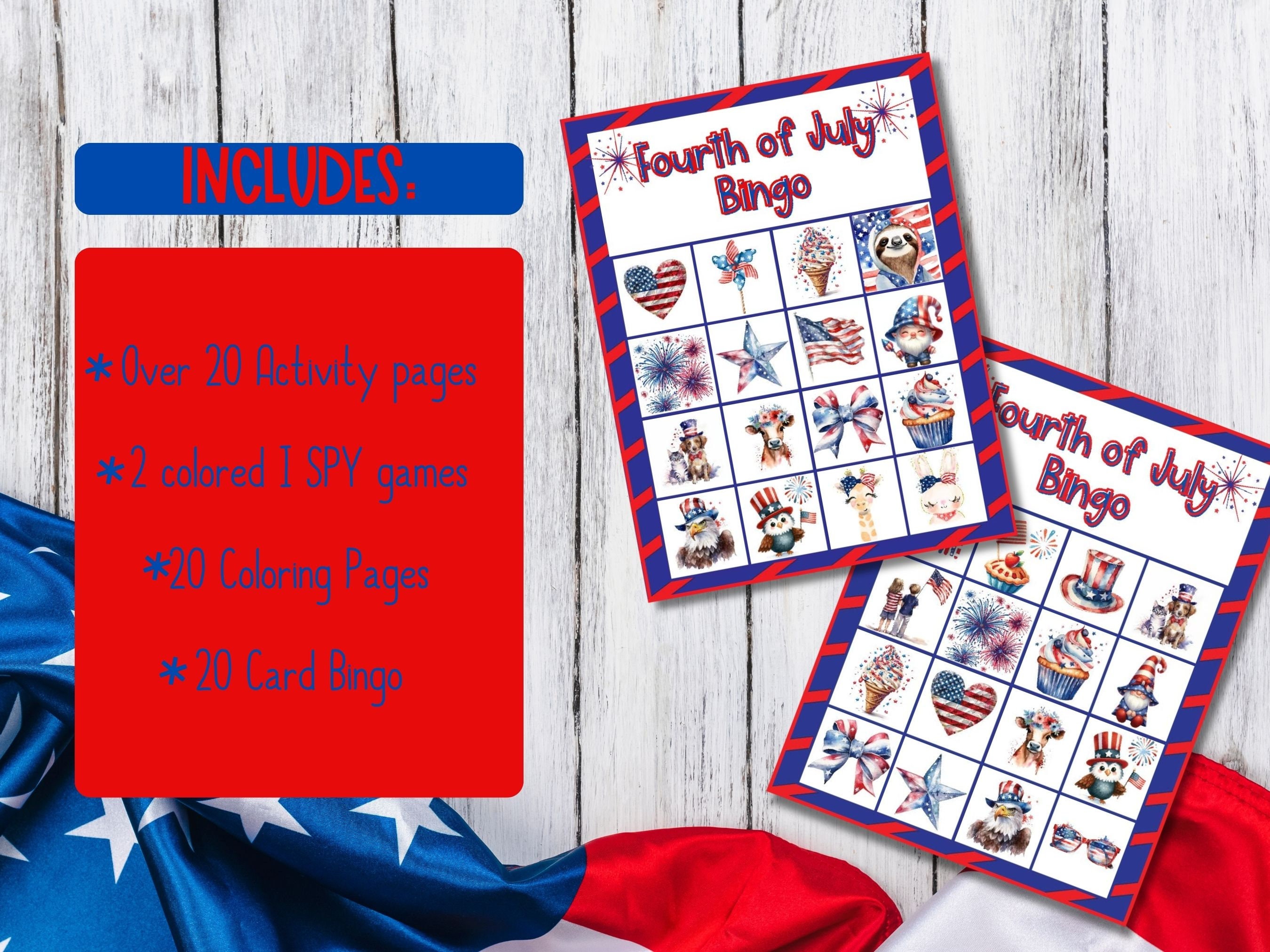Fourth of July Activity Bundle | Kid's 4th of July Printable PDF ...