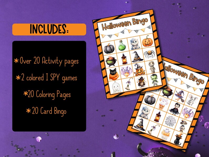 Halloween Activity Bundle | Printable Games & Coloring (PDF Download ...