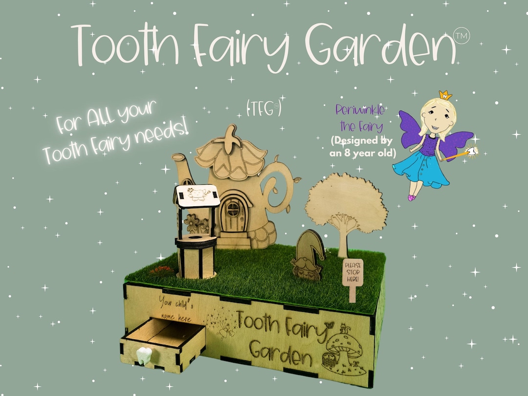 Tooth Fairy Garden(tm) With Female Fairies | Customizable | Tooth ...