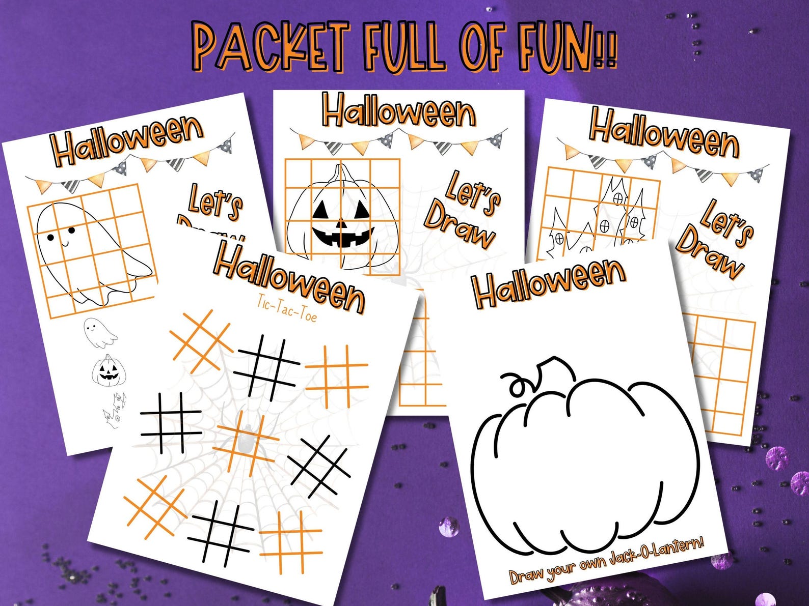 Halloween Activity Bundle | Printable Games & Coloring (PDF Download ...