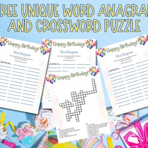 Birthday Activity Bundle | Kid's Birthday Printable PDF | Birthday ...