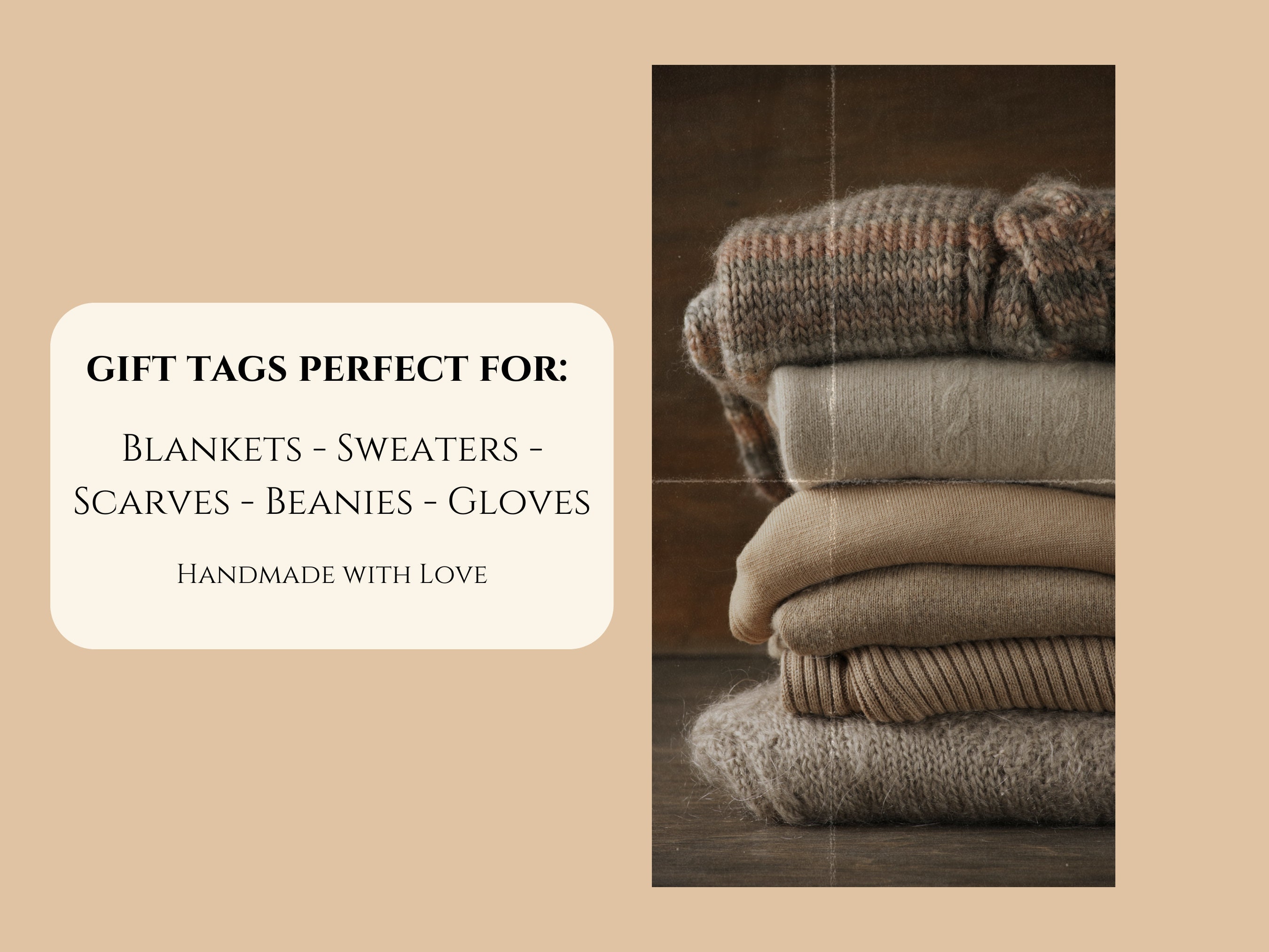 Printable Gift Tags for Handmade Gifts: Instant Download - Etsy