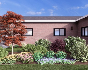 Seasonal Charm by Plant by Number. Landscape Design Plan - Etsy