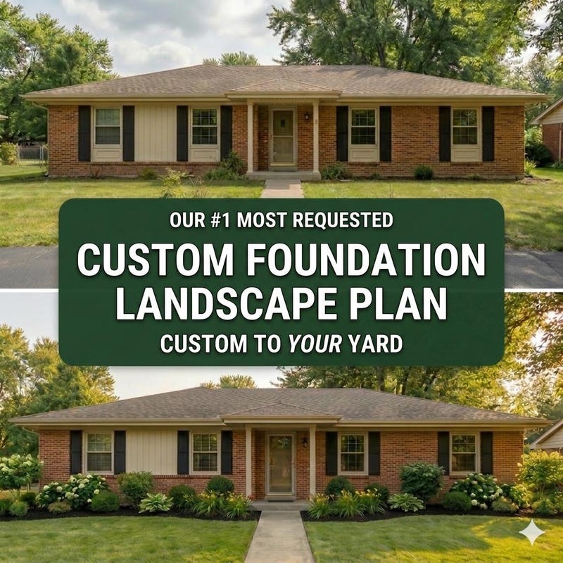 House Front Garden Plan - Etsy