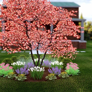 Seasonal Charm by Plant by Number. Landscape Design Plan, 14-ft ...