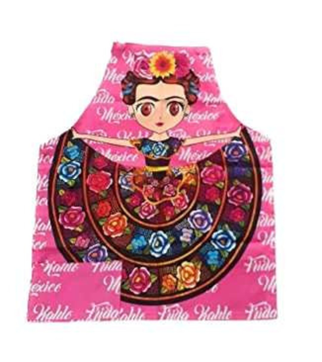Frida Kahlo Apron in Mexican Artist Cotton With Helpful - Etsy