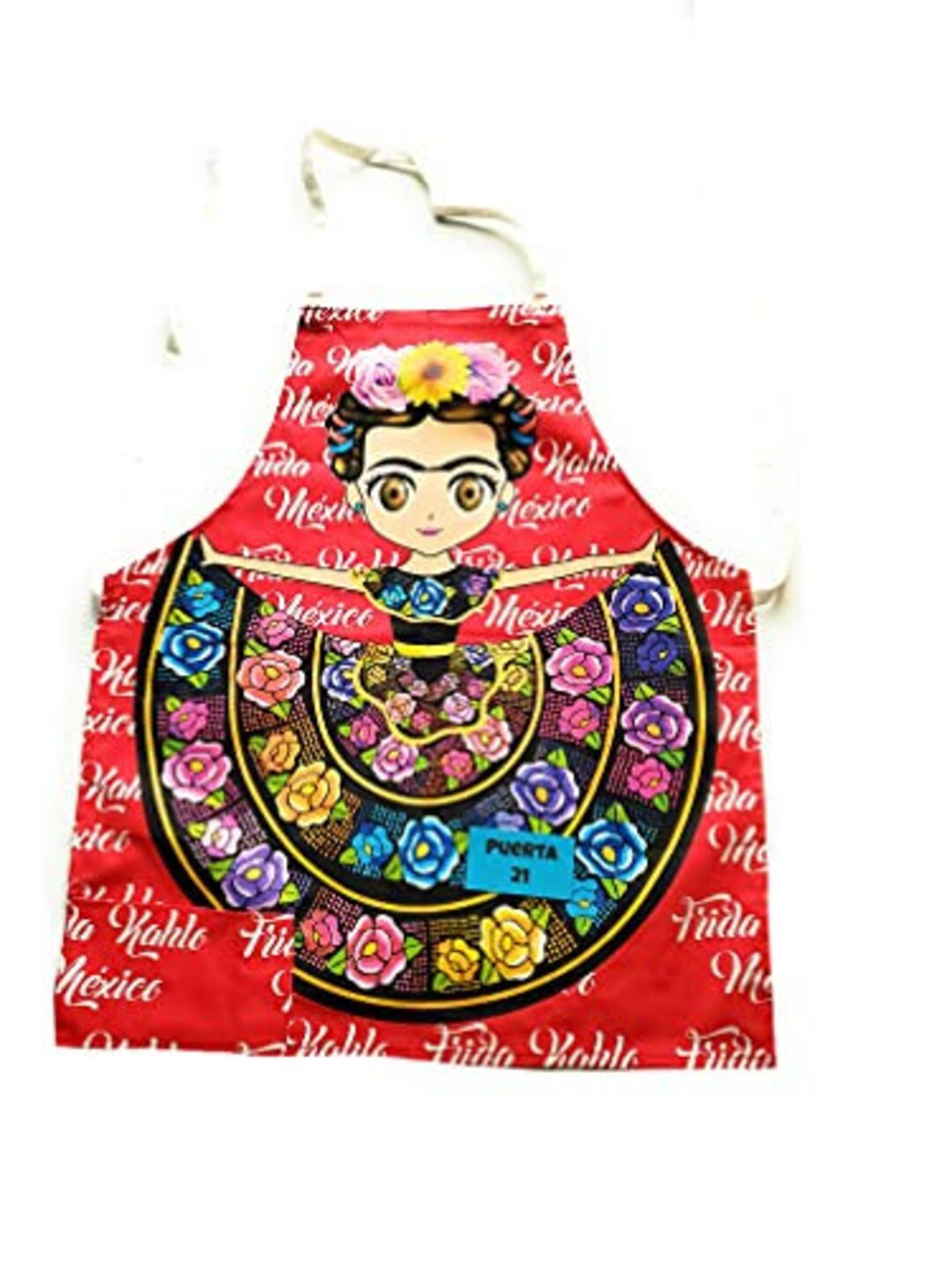 Frida Kahlo Apron Artista Mexicano Algodón con Bolsillos Útiles ...