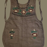 Mexican Embroidered Floral Apron: Fiesta Kitchen Decor - Etsy