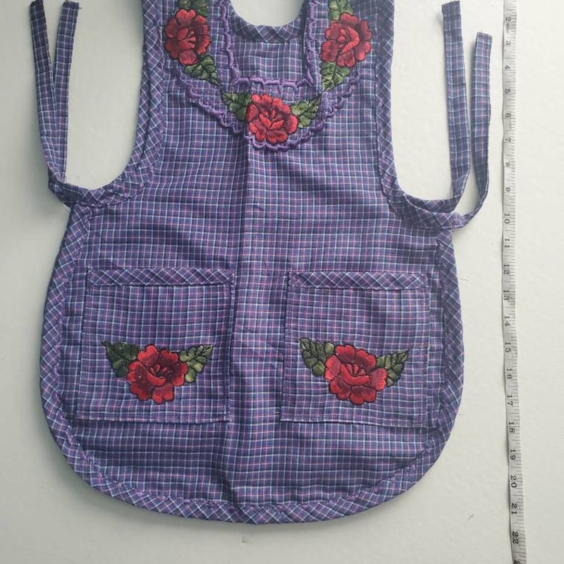 Mexican Embroidered Apron - Etsy