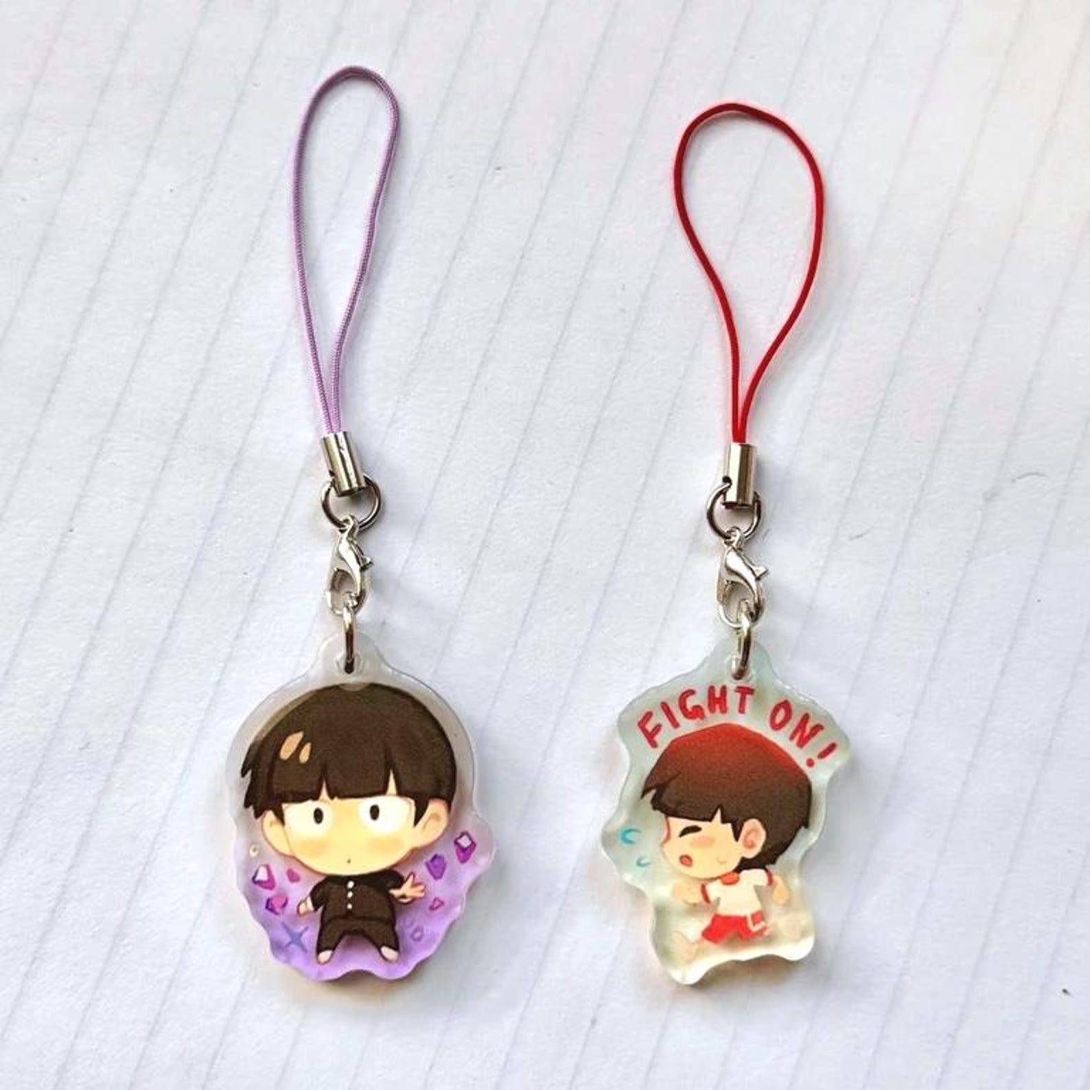 Mob Psycho 100 Phone Charms - Etsy