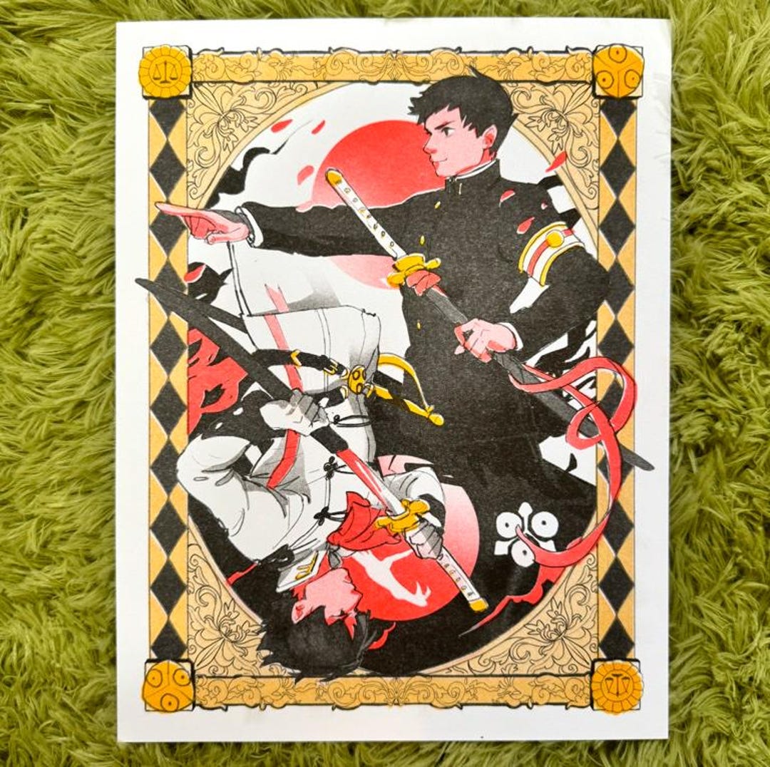 Great Ace Attorney Asoryuu Riso Print - Etsy