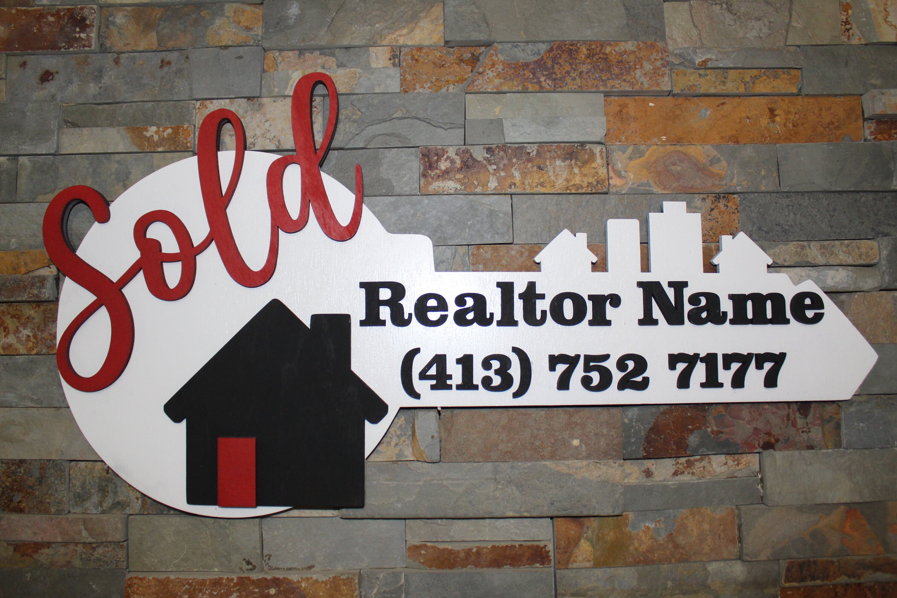 Realtor Closing Key Sign Prop SOLD! 1/2" Thick! - Etsy