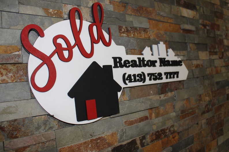 Realtor Closing Key Sign Prop SOLD! 1/2" Thick! - Etsy