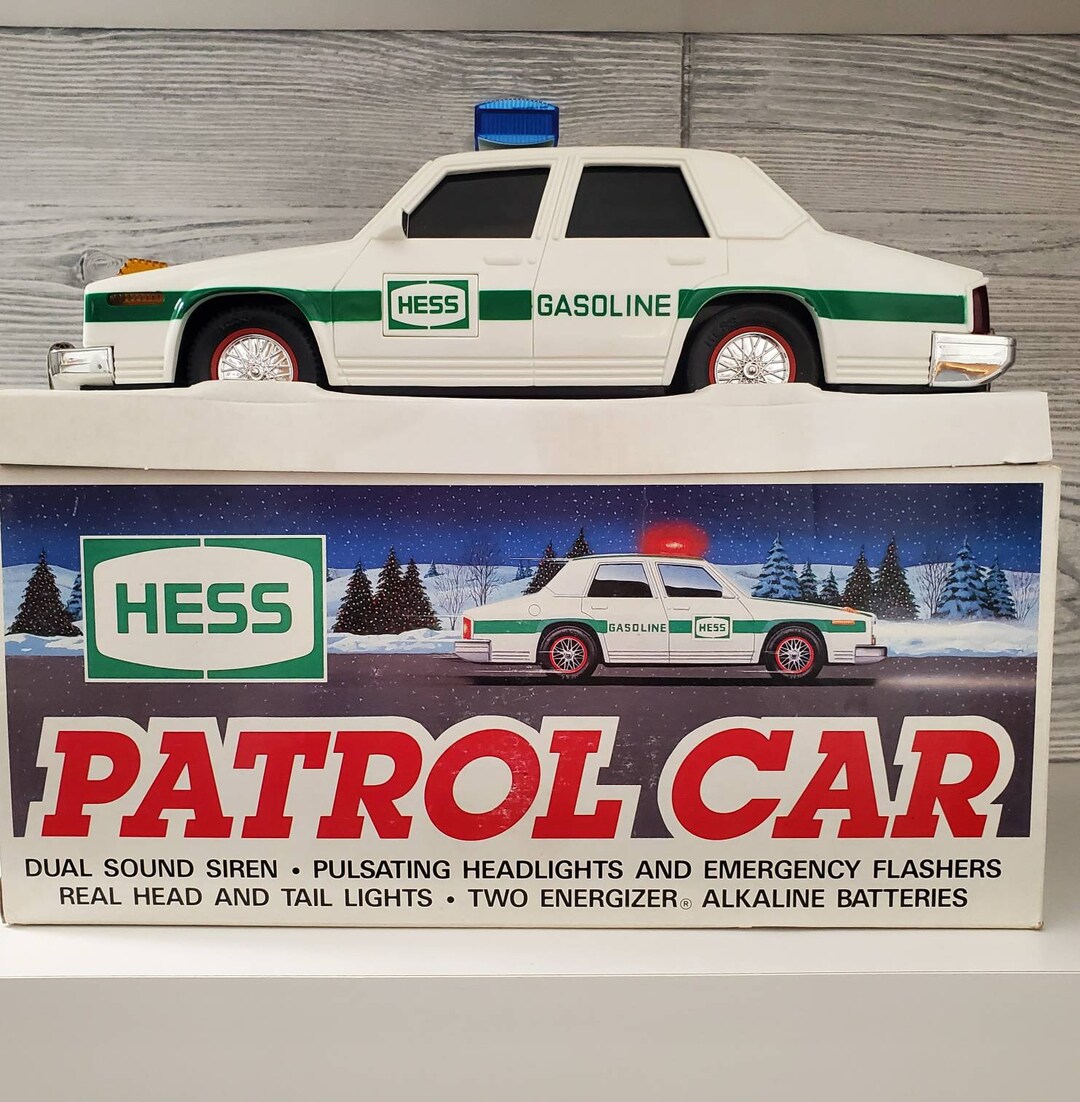 Vintage 1993 Hess Police Patrol Car Toy With Lights and Siren - Etsy