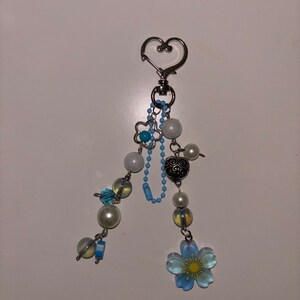 Blue Sakura Flower Keychain | Handmade Keychain | Handmade Jewelry ...