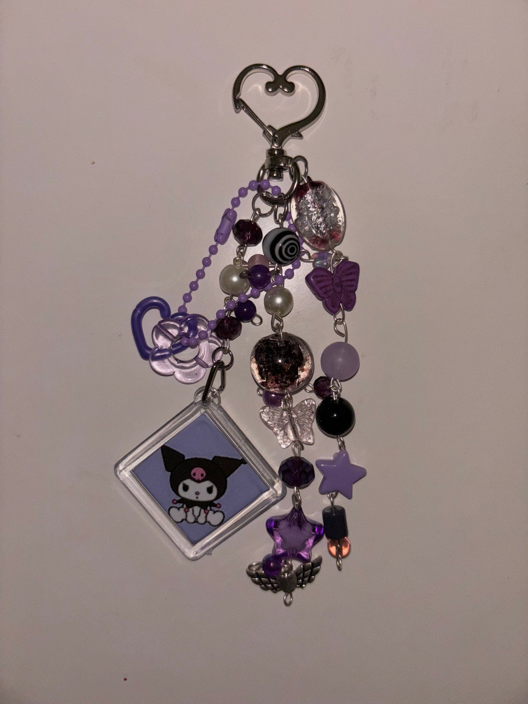 Kuromi Sanrio Themed Keychain | Purple Keychain | Sanrio Core | Sanrio ...