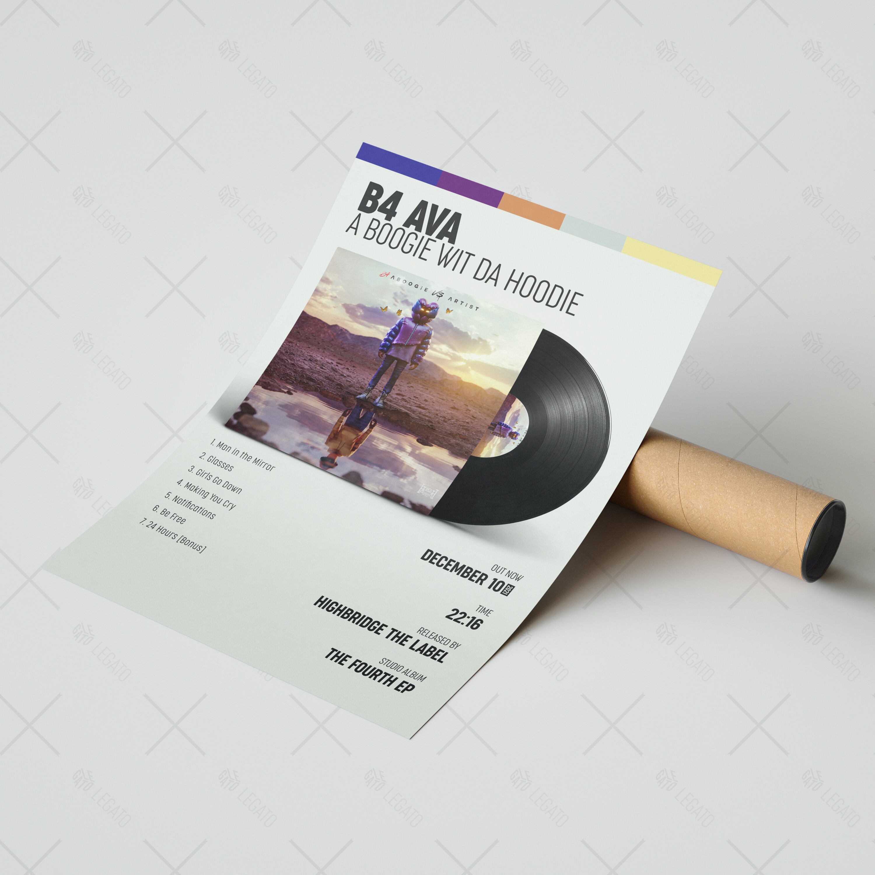 B4 AVA Poster, A boogie Wit da Hoodie Poster, Album Cover Poster sold ...