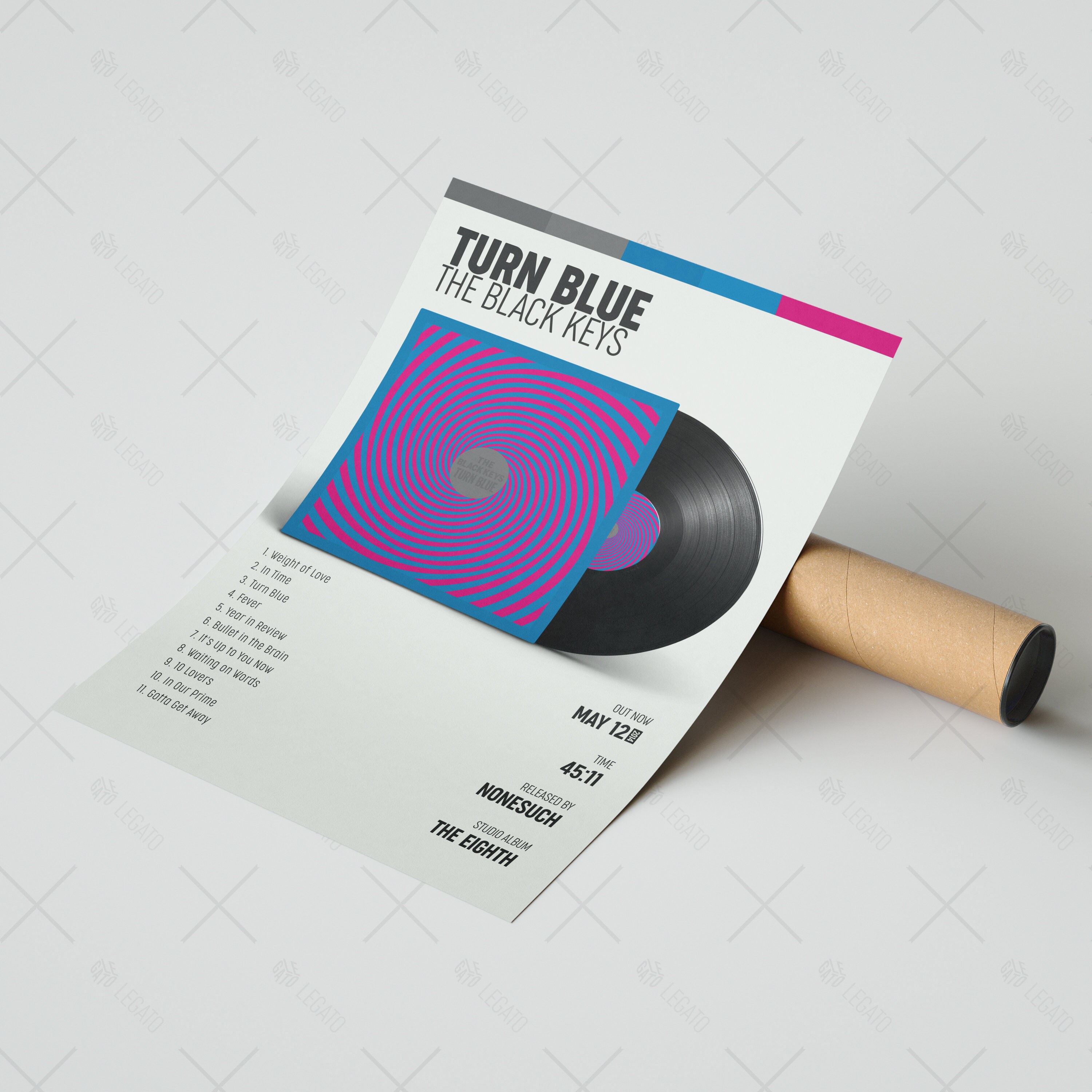 Turn Blue Poster, The Black Keys Poster, Album Cover Poster, Tracklist ...