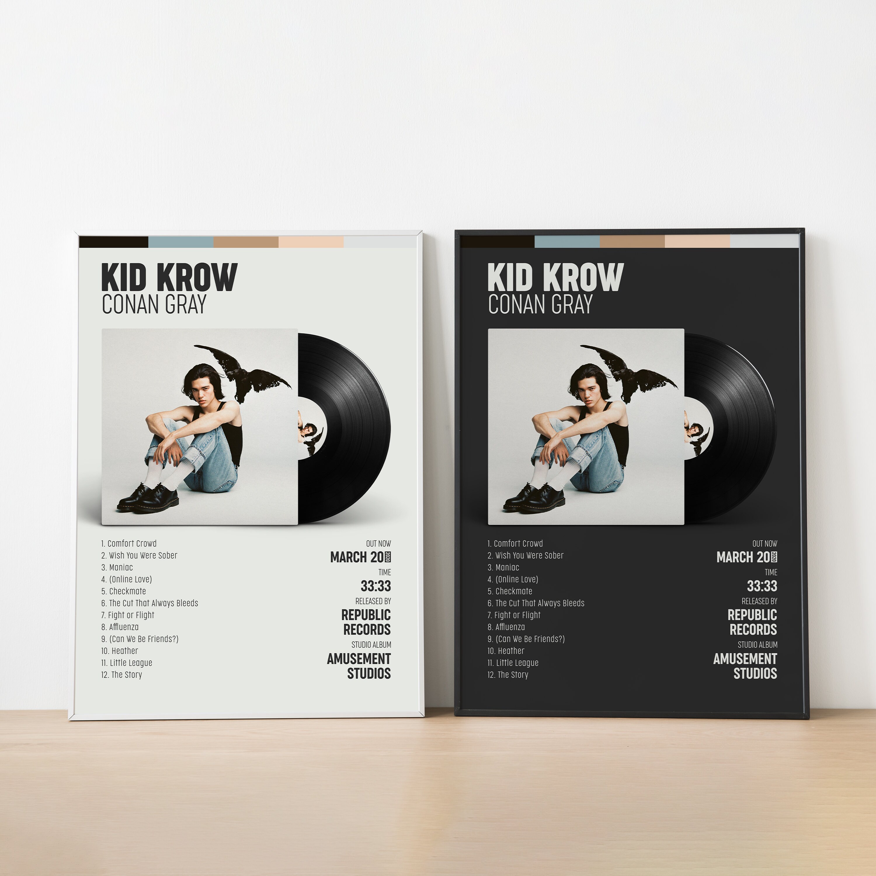 Kid Krow Poster, Conan Gray Poster Album Cover Designed & Sold By ChaZhan